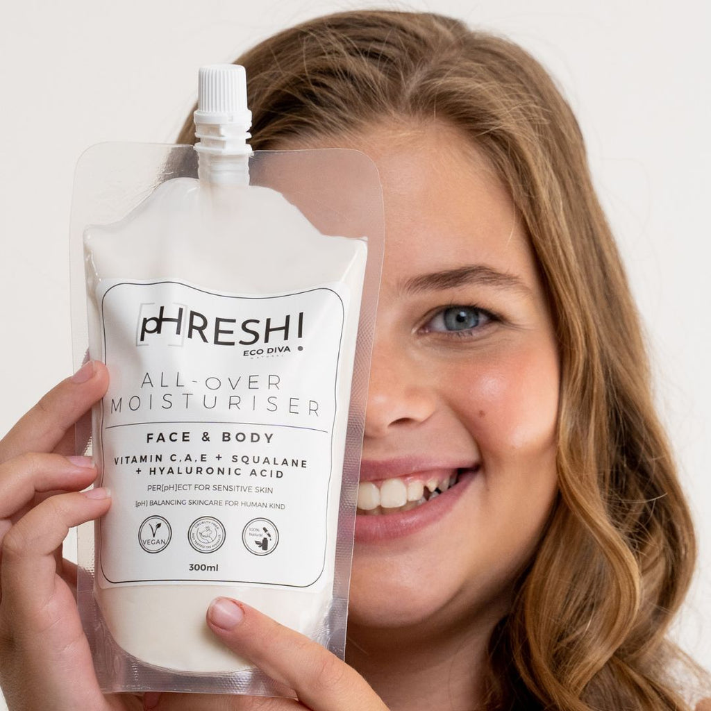 pHRESH All Over Moisturiser with Vit C A E Squalane Hyaluronic Acid ...